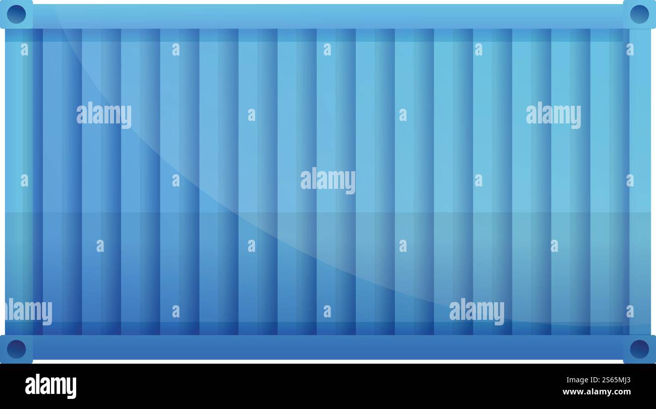 Export cargo container icon. Cartoon of export cargo container vector ...