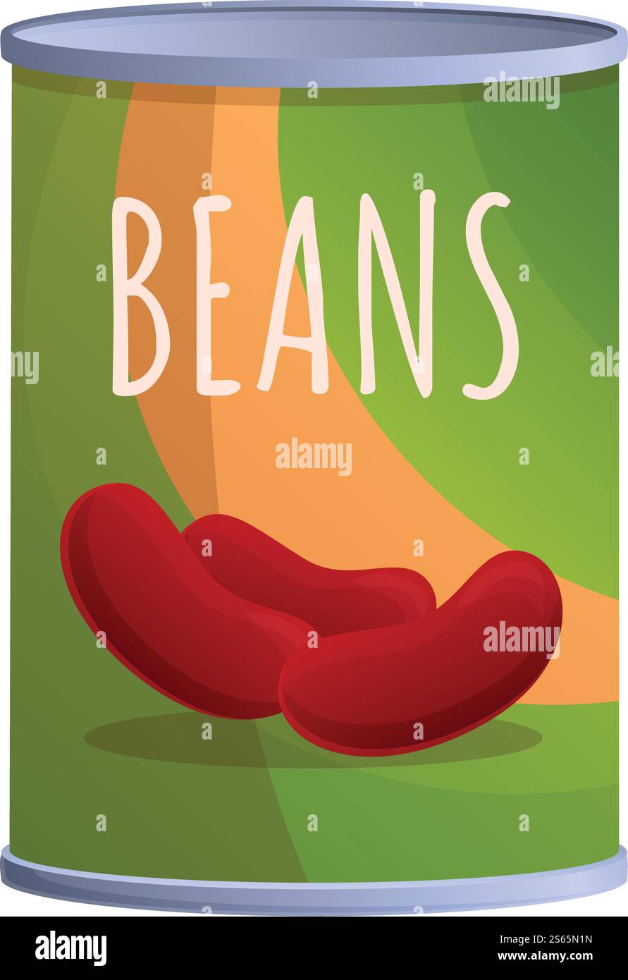 Baked beans icon. Cartoon of baked beans vector icon for web design ...