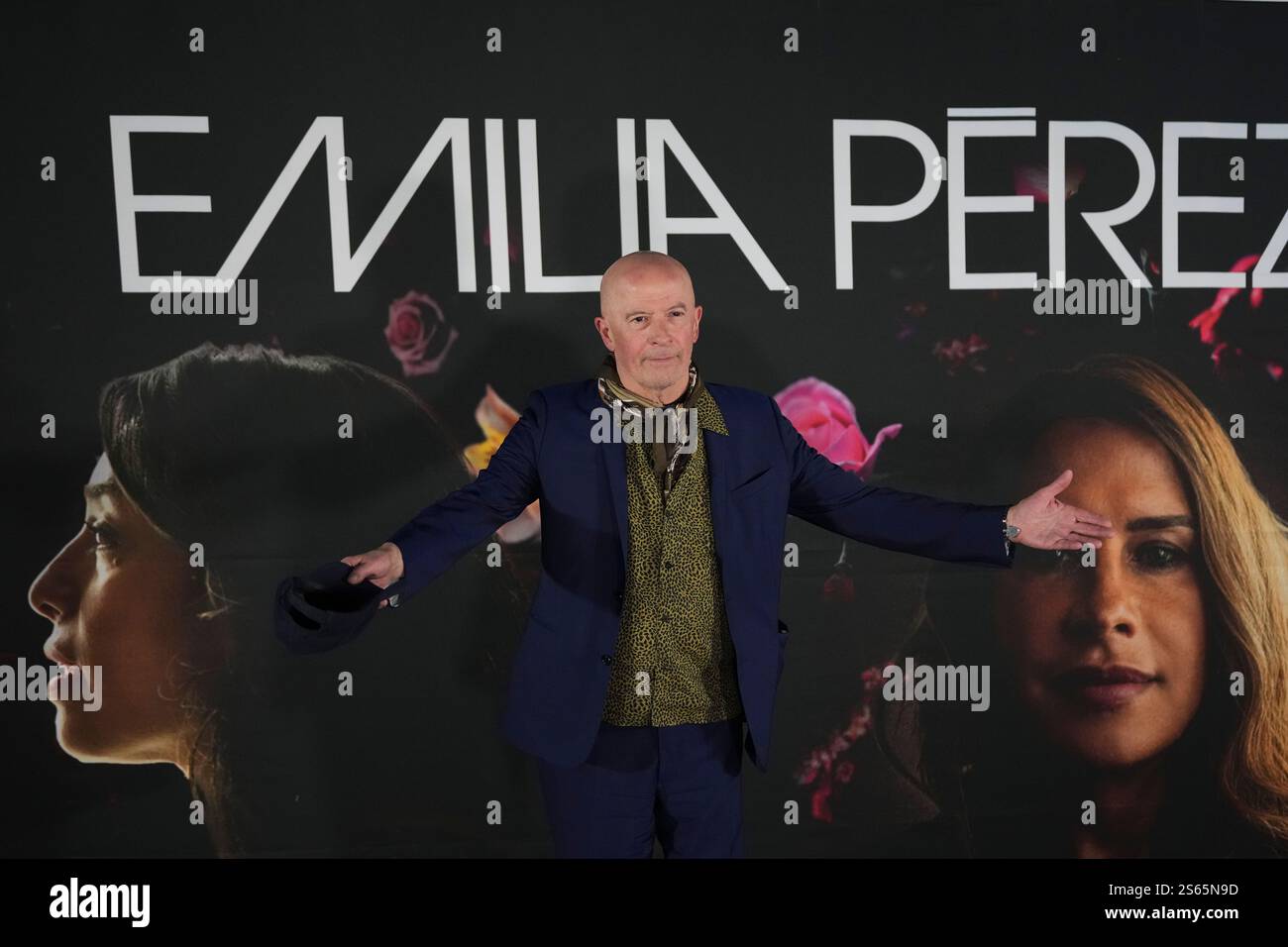 Director Jacques Audiard gestures during a press conference to promote ...
