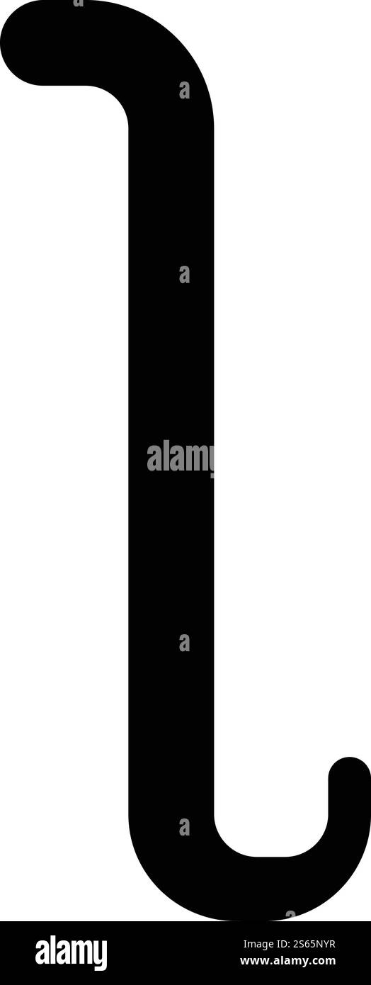 Iota greek symbol small letter lowercase font icon black color vector ...