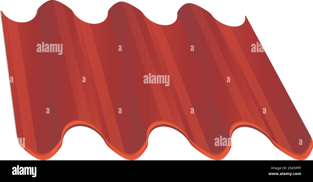 Metal roof icon. Cartoon of metal roof vector icon for web design ...