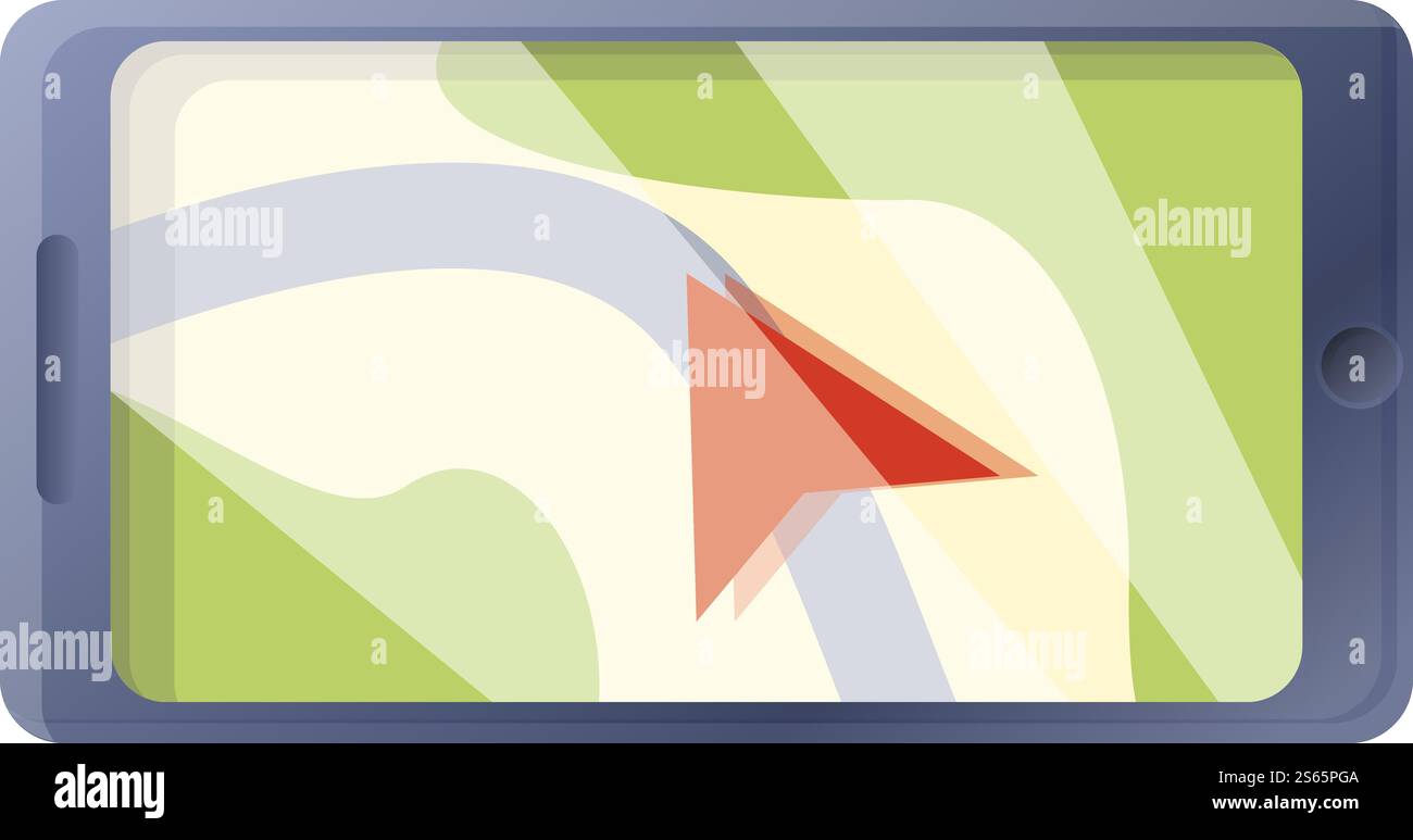 Smartphone gps map icon. Cartoon of smartphone gps map vector icon for ...