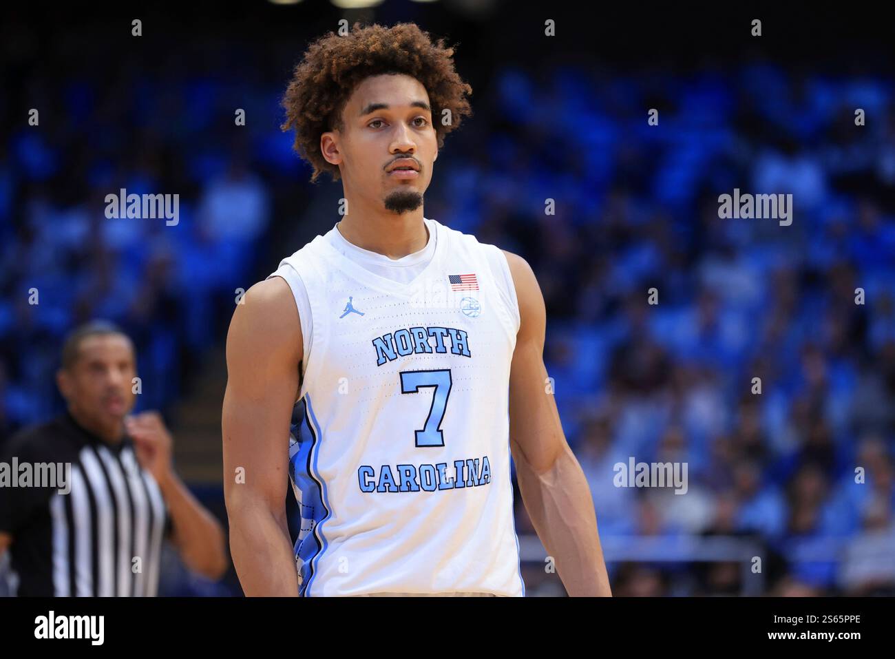January 15, 2025: North Carolina Tar Heels guard Seth Trimble (7) on ...