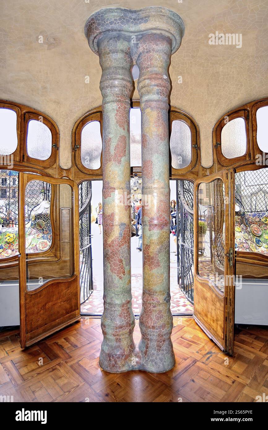 Antoni Gaudi house and artworks Stock Photo - Alamy