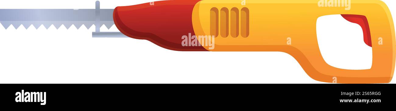 Pneumatic saw icon. Cartoon of pneumatic saw vector icon for web design ...