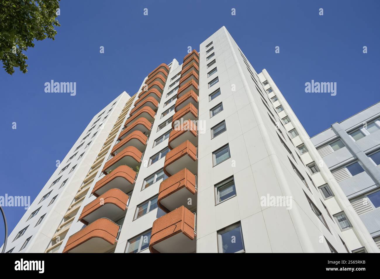 Residential building, high-rise building, Kaiser-Friedrich-Ring, Kaiser ...
