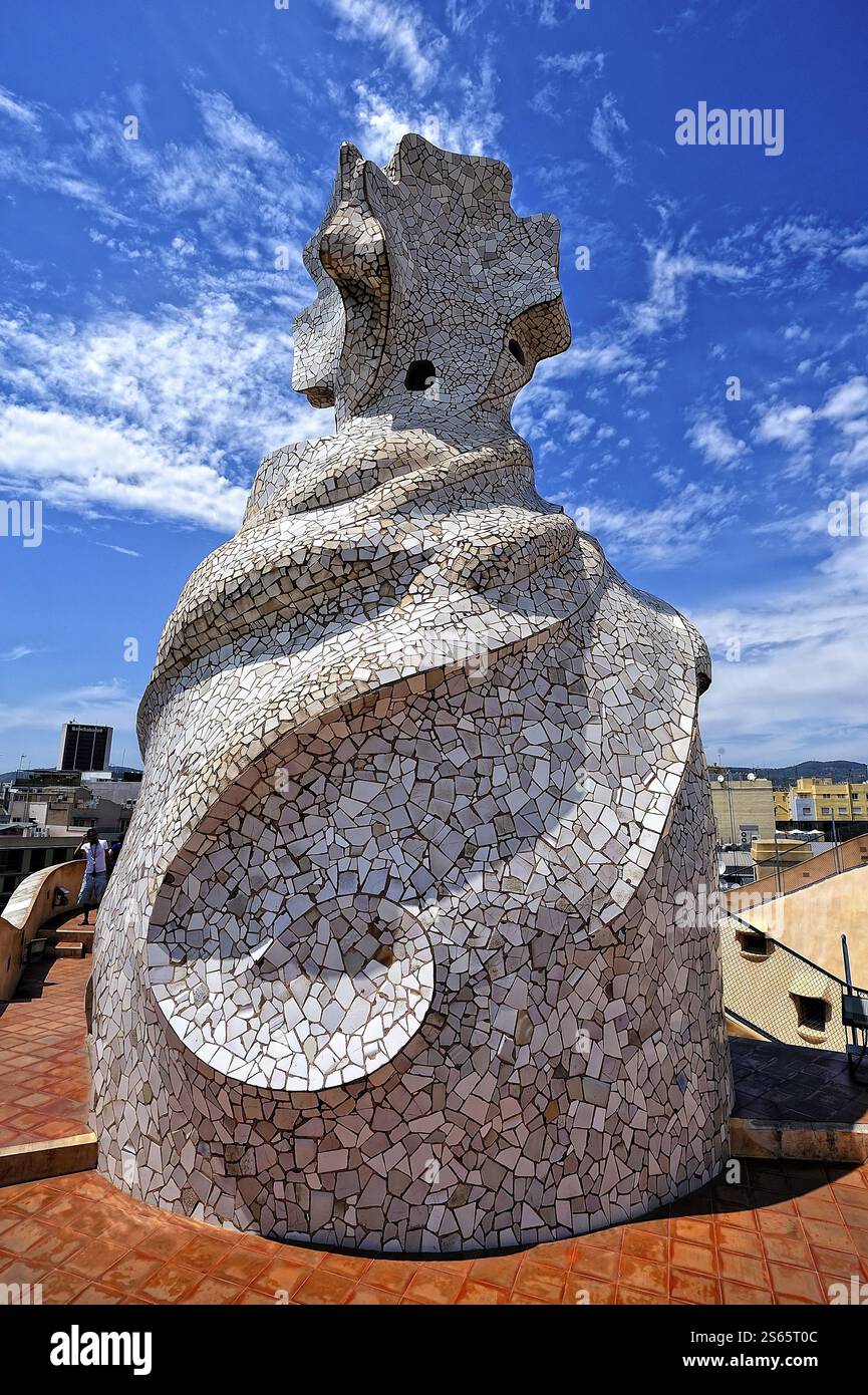 Antoni Gaudi house and artworks Stock Photo - Alamy