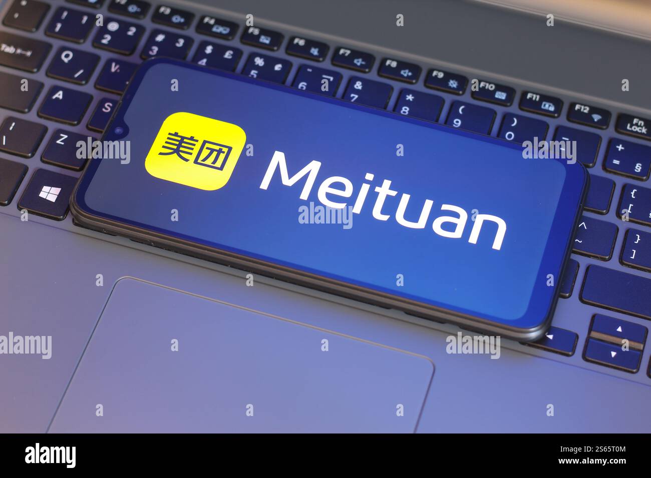 Canada. 15th Jan, 2025. In this photo illustration, the Meituan logo is ...