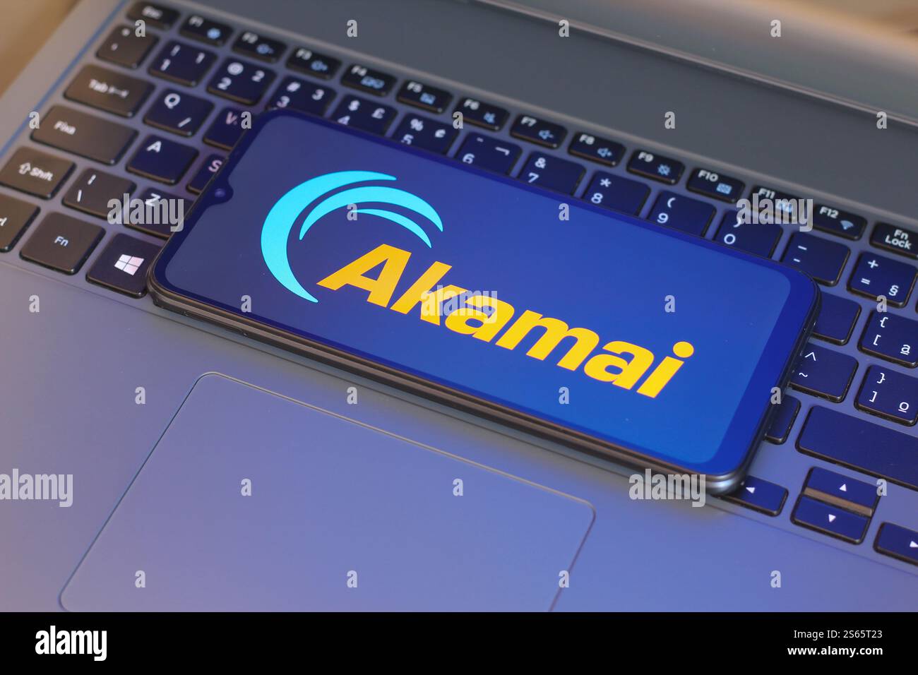 Canada. 15th Jan, 2025. In this photo illustration, the Akamai ...