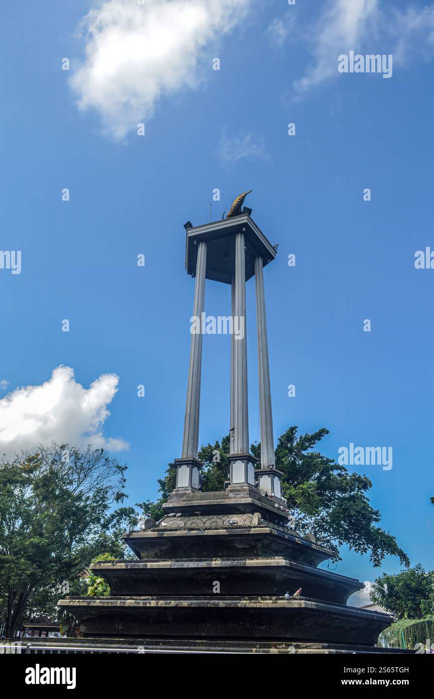 The great monument on Tulungagung square, East Java, Indonesia, 30 June ...