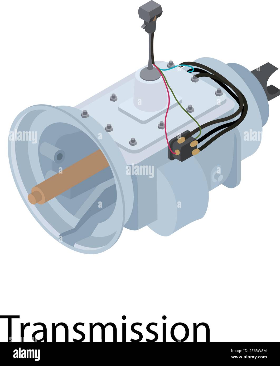 Transmission icon. Isometric of transmission vector icon for web design ...