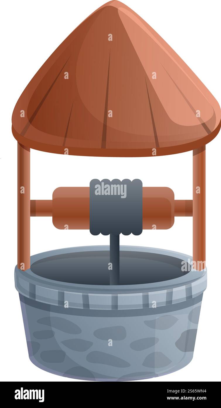 Sump water well icon. Cartoon of sump water well vector icon for web ...