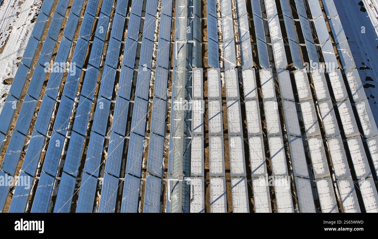 HAMI, CHINA - JANUARY 15, 2025 - An aerial photo of China's largest ...