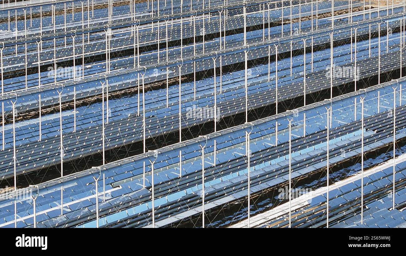 HAMI, CHINA - JANUARY 15, 2025 - An aerial photo of China's largest ...