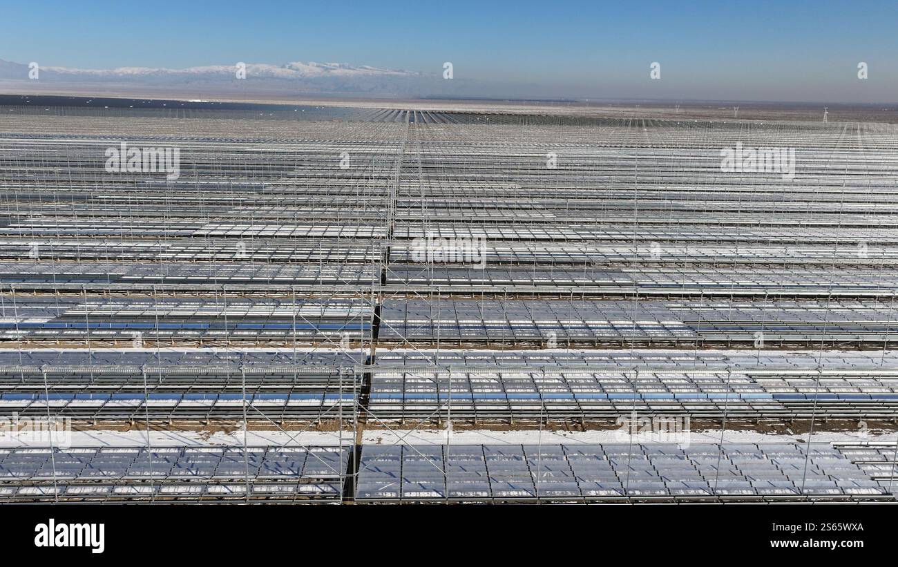 HAMI, CHINA - JANUARY 15, 2025 - An aerial photo of China's largest ...