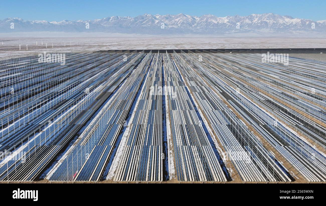 HAMI, CHINA - JANUARY 15, 2025 - An aerial photo of China's largest ...