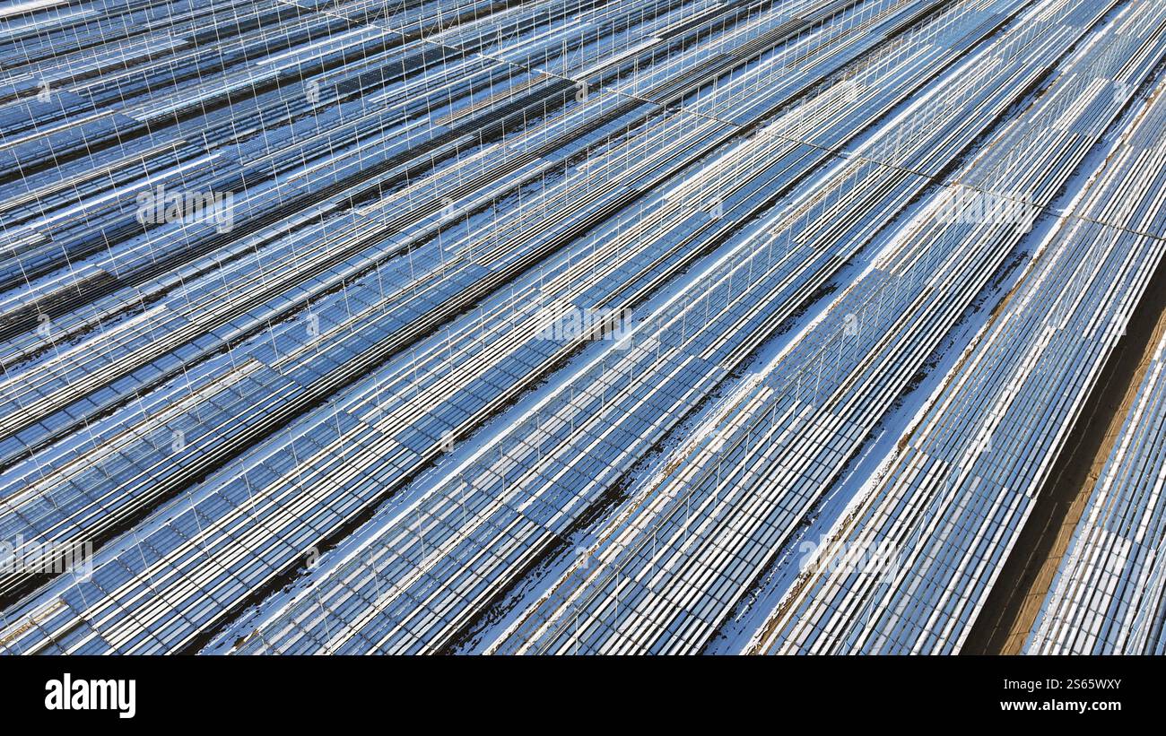 HAMI, CHINA - JANUARY 15, 2025 - An aerial photo of China's largest ...