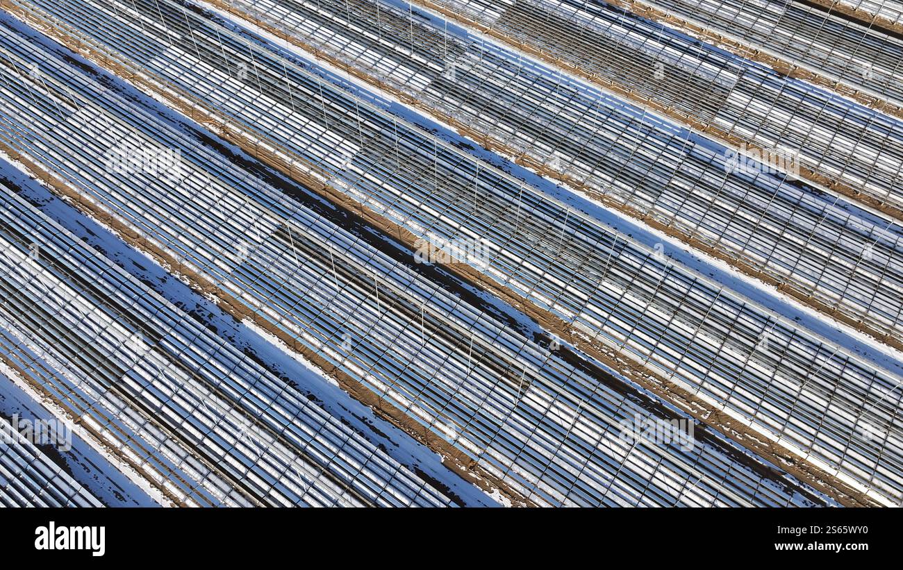 HAMI, CHINA - JANUARY 15, 2025 - An aerial photo of China's largest ...
