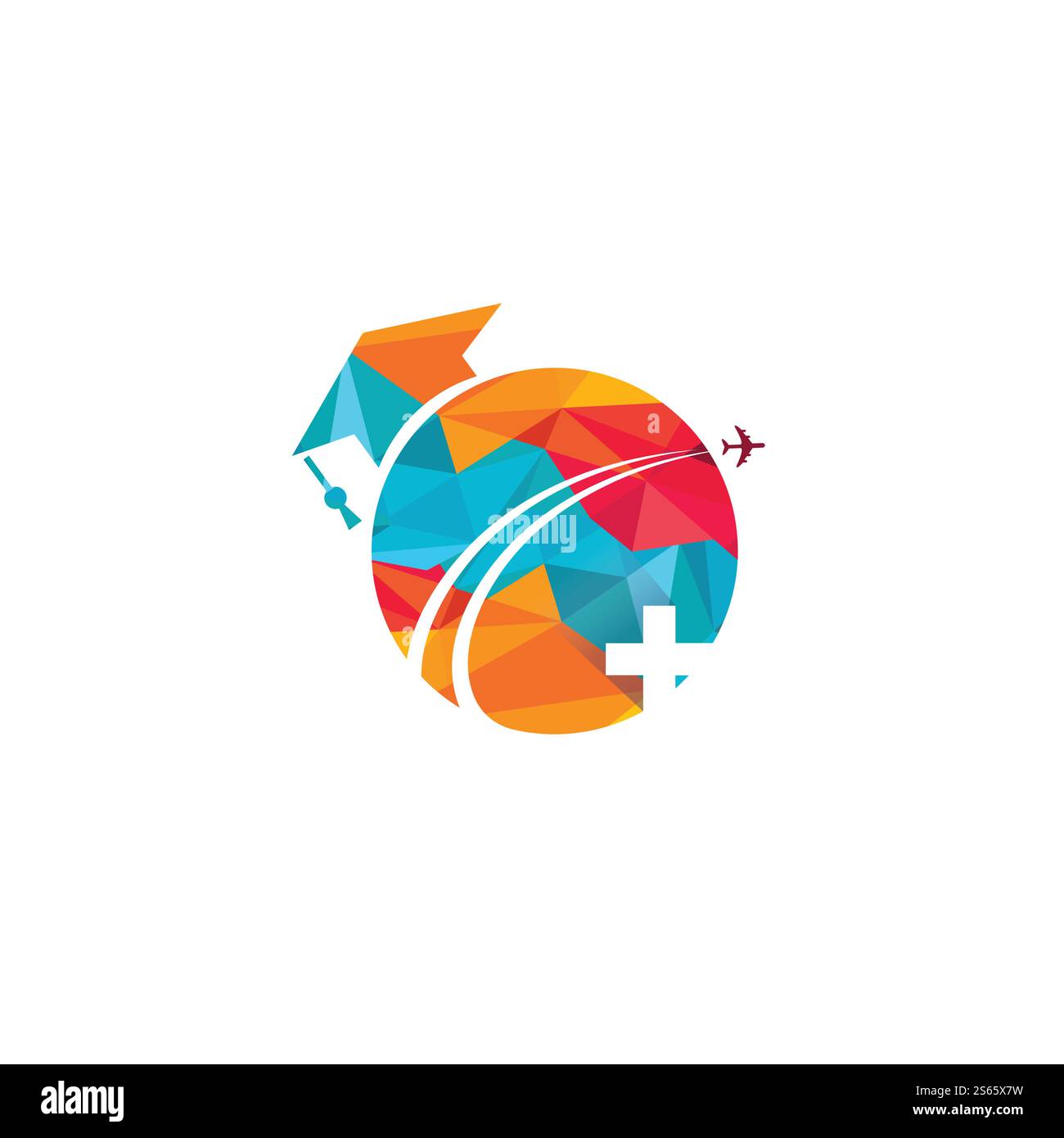 Study abroad vector logo design. Medical study in abroad logo concept Stock Vector Image & Art ...