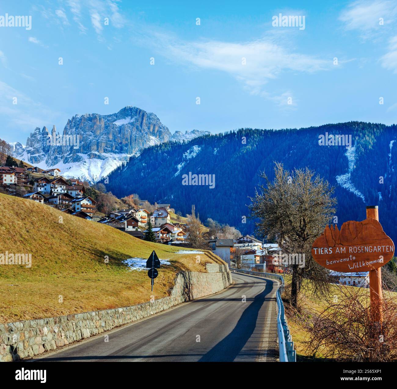 Mountain Tiers village in the South Tyrol province (Italy Stock Photo ...