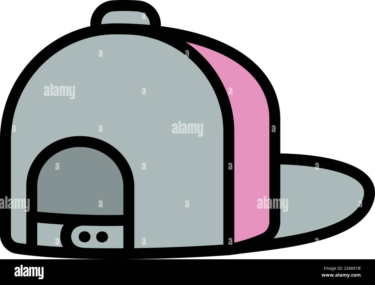 Rapper baseball cap icon. Outline rapper baseball cap vector icon for ...