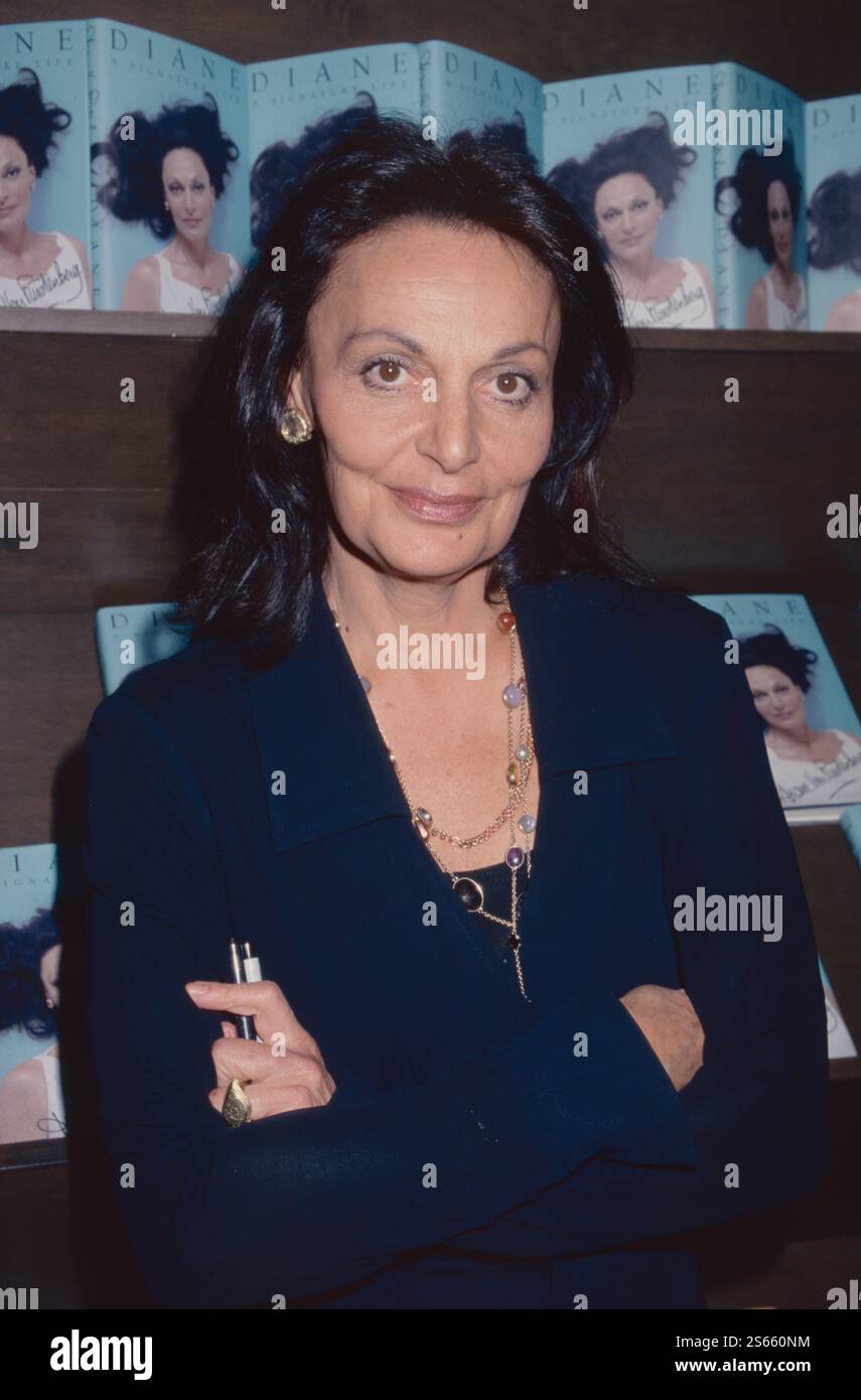 Diane von Furstenberg signing her book, "Diane: A Signature Life" at ...