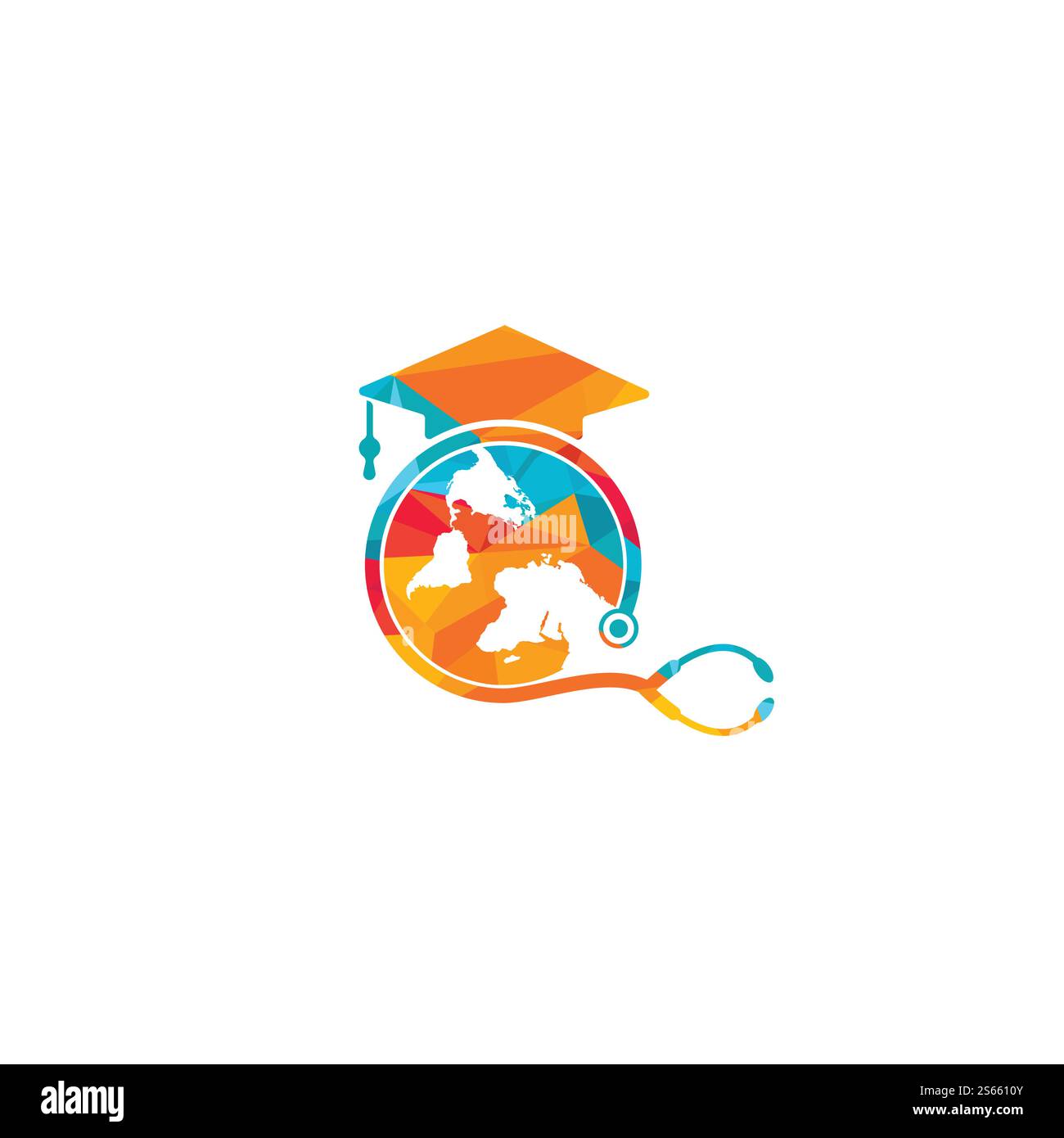 Study abroad vector logo design. Medical study in abroad logo concept Stock Vector Image & Art ...