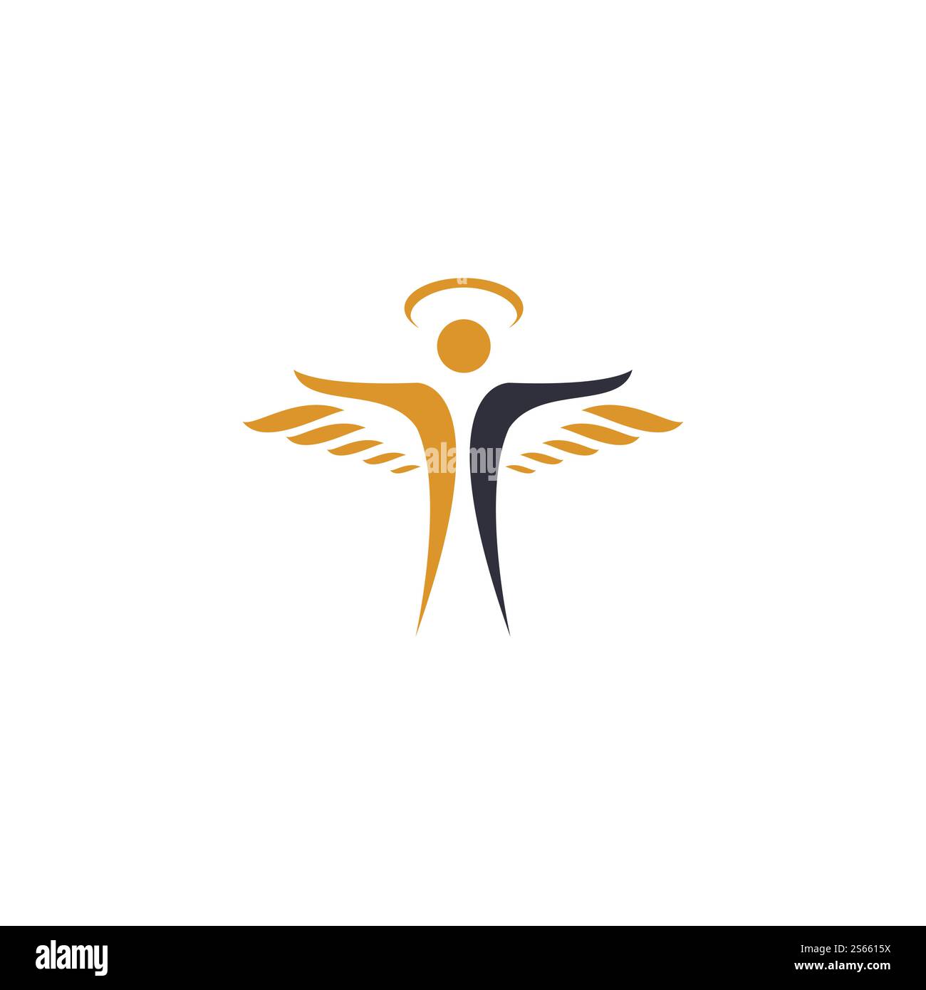 Abstract Angel Vector Logo Design. Represents the Concept of religion ...