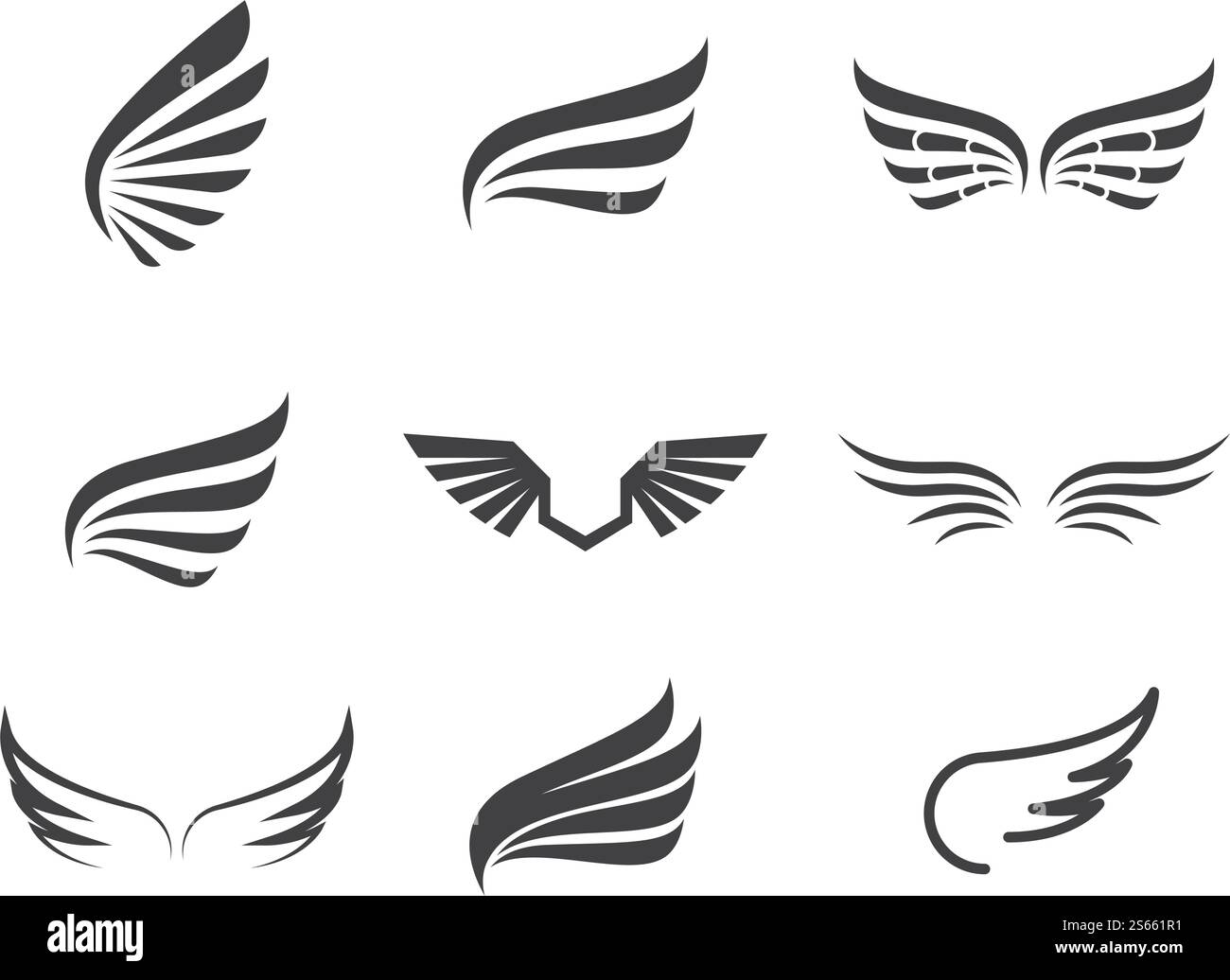 Wing logo and symbol vector ilustration Stock Vector Image & Art - Alamy