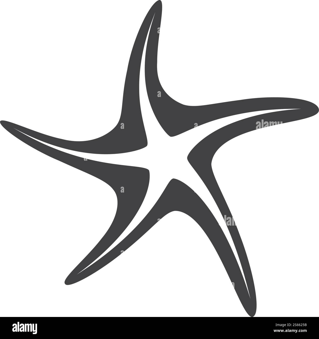 Star fish logo vector flat design Stock Vector Image & Art - Alamy