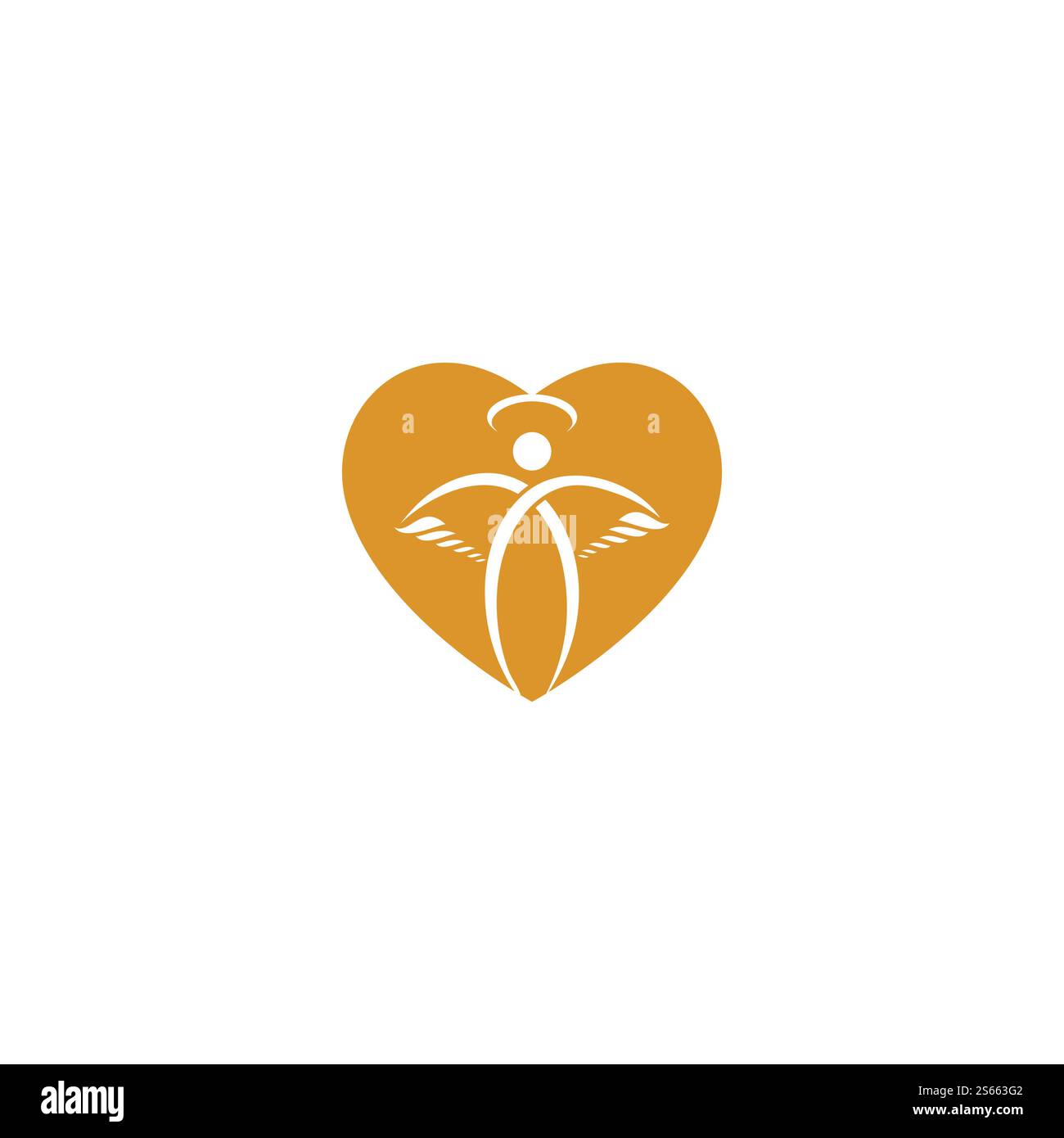 Abstract Angel Vector Logo Design. Represents the Concept of religion ...