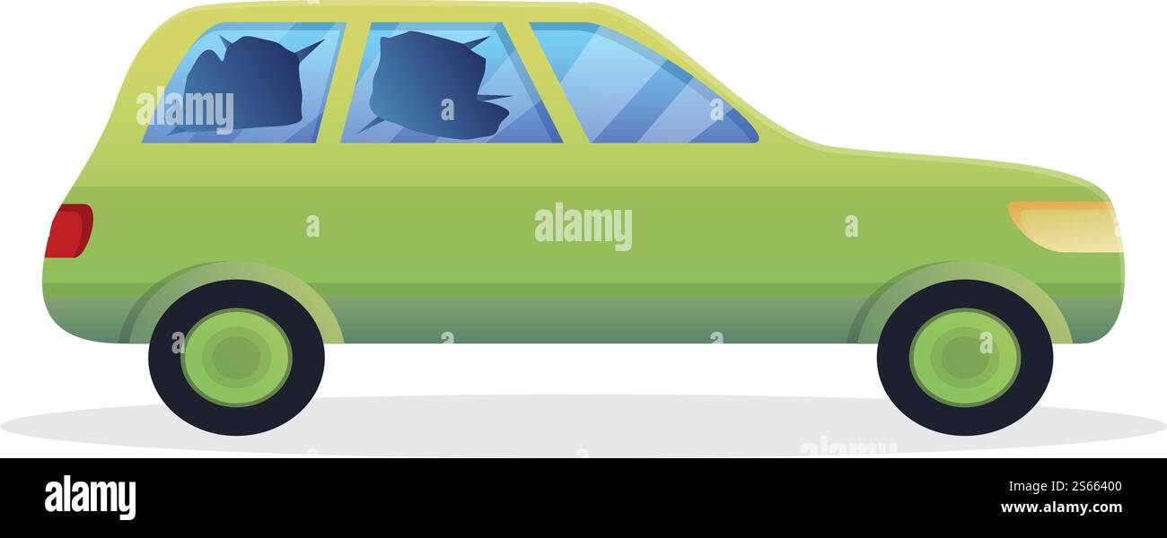 Street car accident icon. Cartoon of street car accident vector icon ...