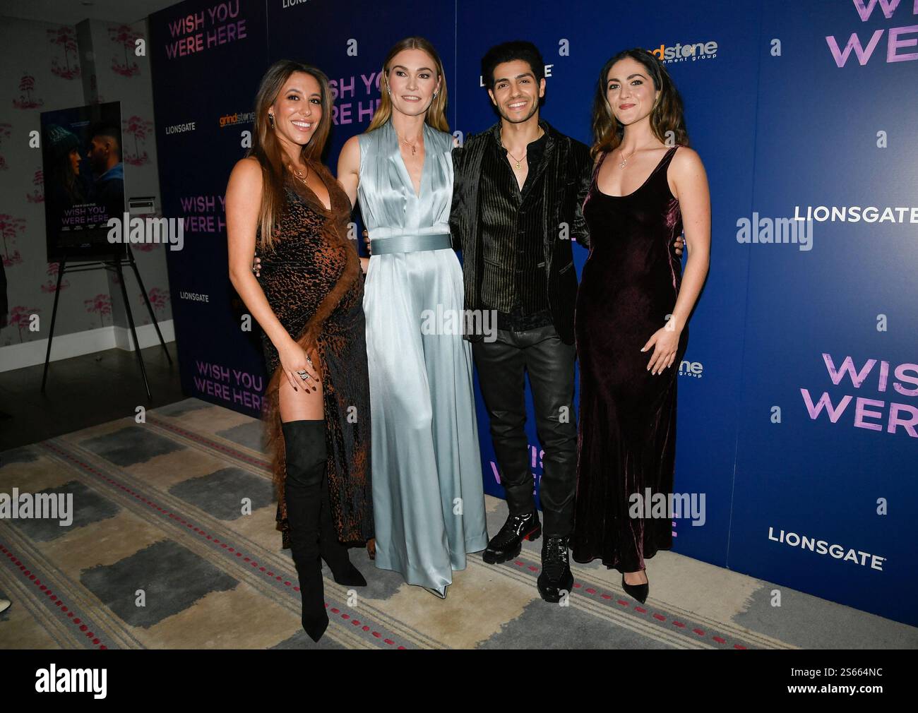 Gabby Kono-Abdy, left, Julia Stiles, Mena Massoud and Isabelle Fuhrman ...