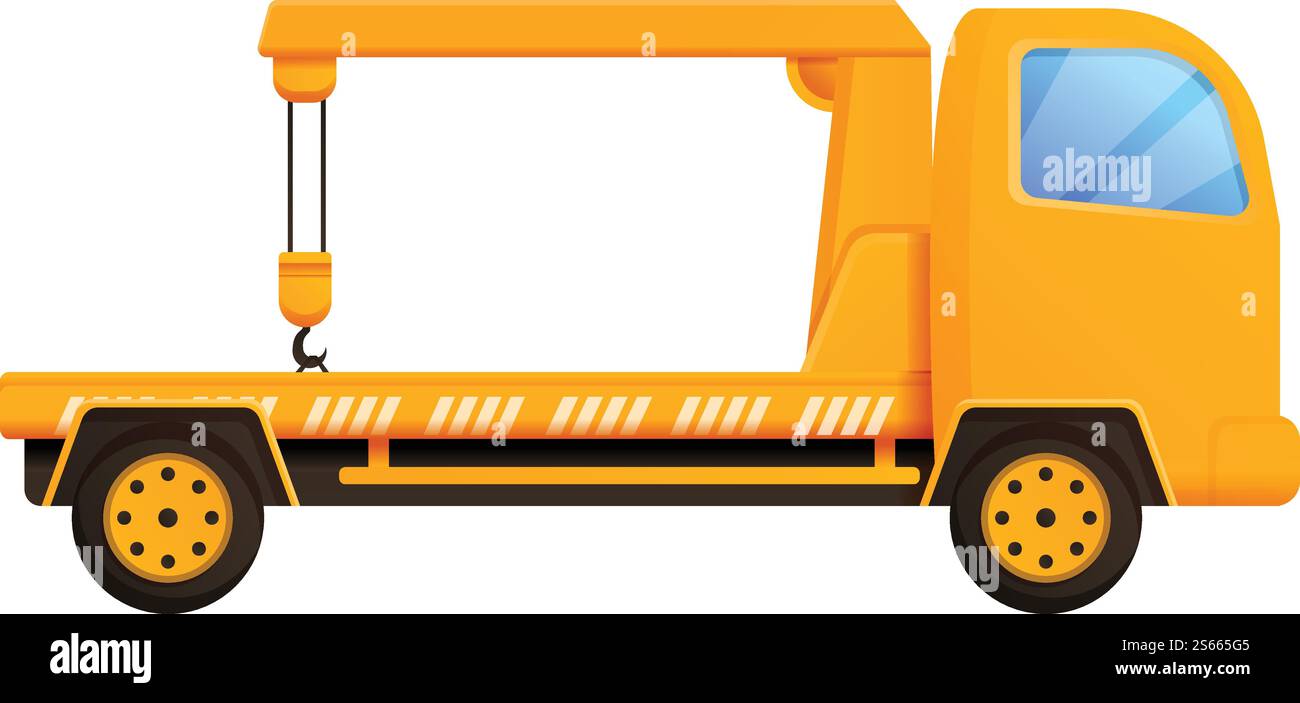 Emergency tow truck icon. Cartoon of emergency tow truck vector icon ...