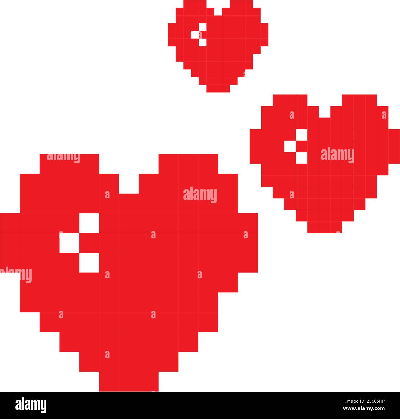 Love pixel art design Logo Vector Template Stock Vector Image & Art - Alamy