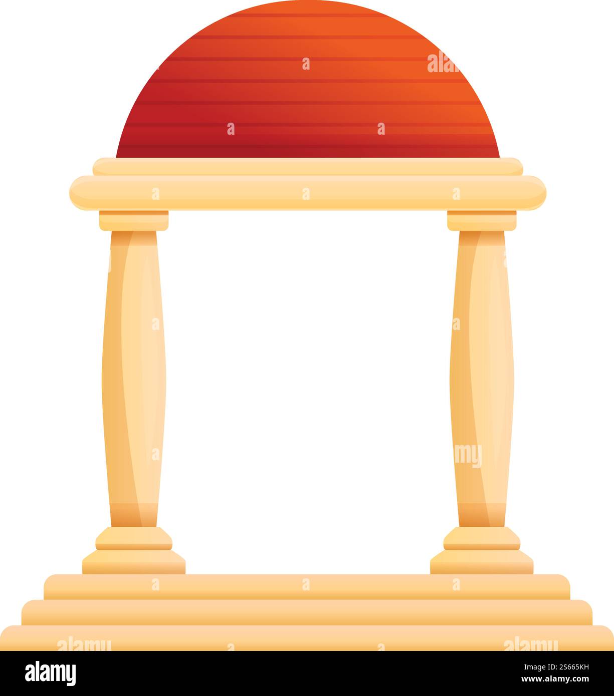 Column arch icon. Cartoon of column arch vector icon for web design ...