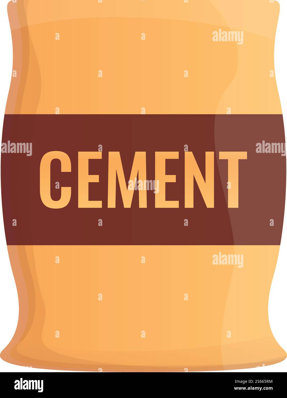 Cement sack icon. Cartoon of cement sack vector icon for web design ...