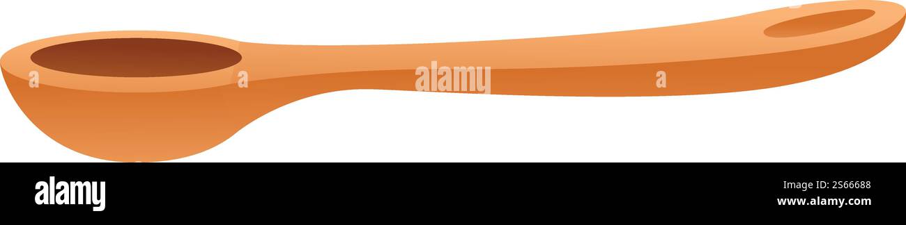 Wood spoon icon. Cartoon of wood spoon vector icon for web design ...
