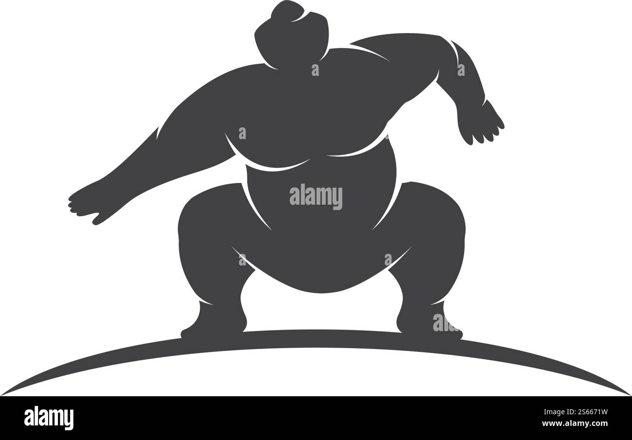 Sumo fighter character illustration vector design Stock Vector Image ...