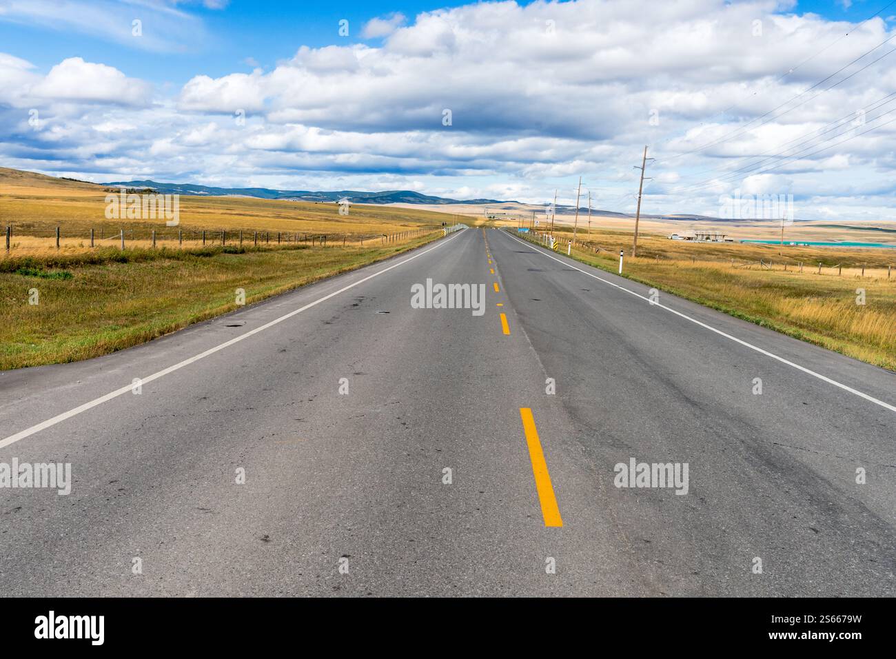 Alberta provincial highway in fall season Stock Photo - Alamy