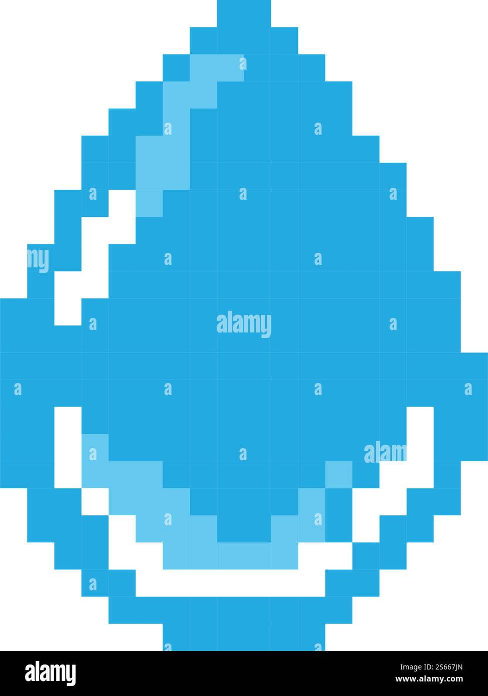 water drop pixel art design Logo Template vector Stock Vector Image ...