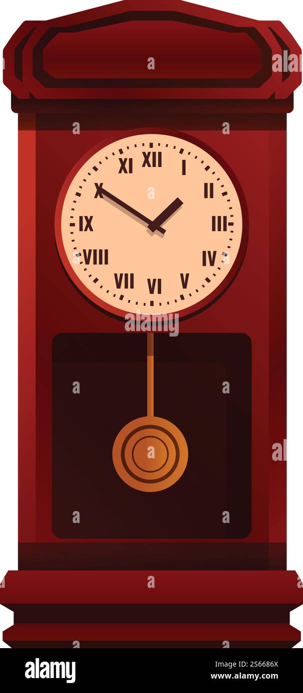 Alarm pendulum clock icon. Cartoon of alarm pendulum clock vector icon ...