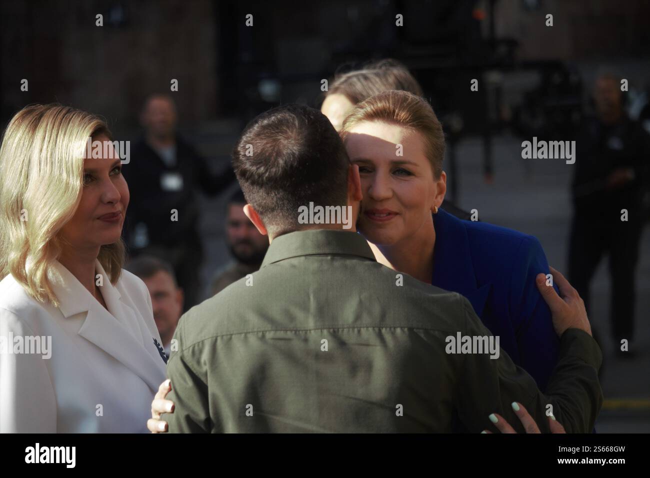 Volodymyr zelensky wife family hi-res stock photography and images - Alamy