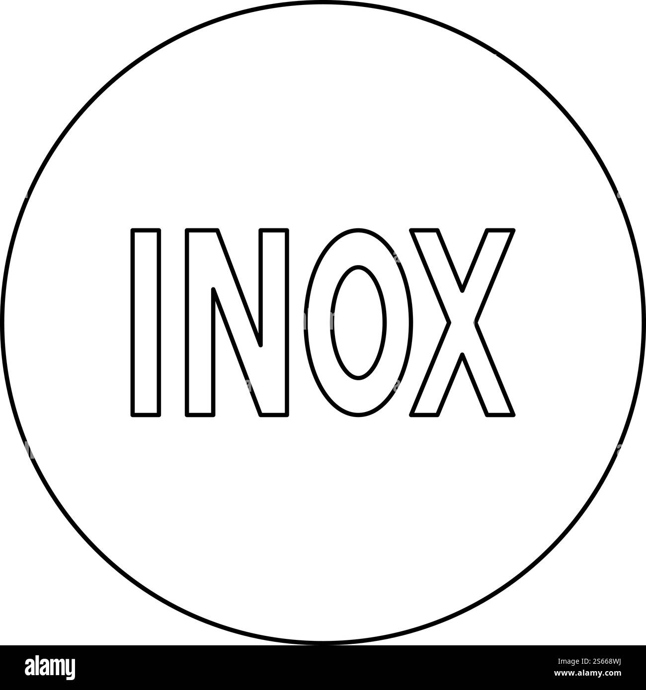 Inox inscription symbol type cooking surfaces sign utensil destination ...