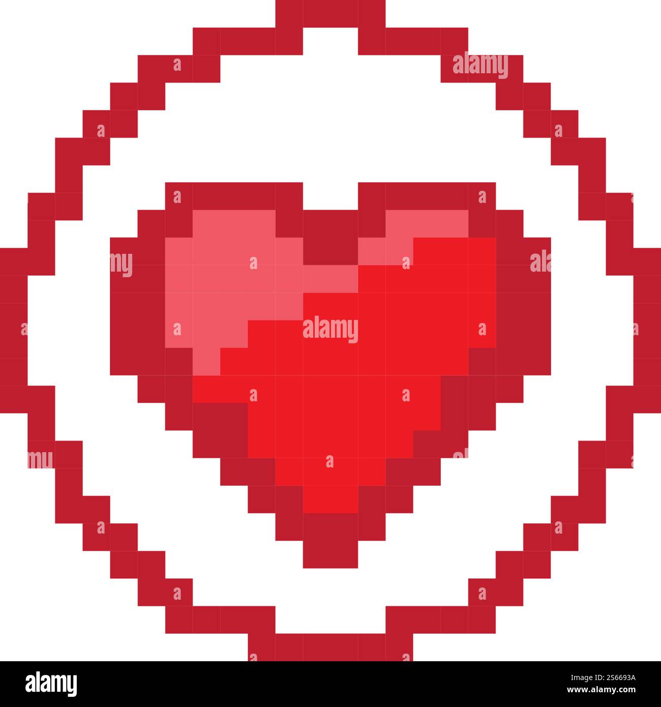 Love pixel art design Logo Vector Template Stock Vector Image & Art - Alamy