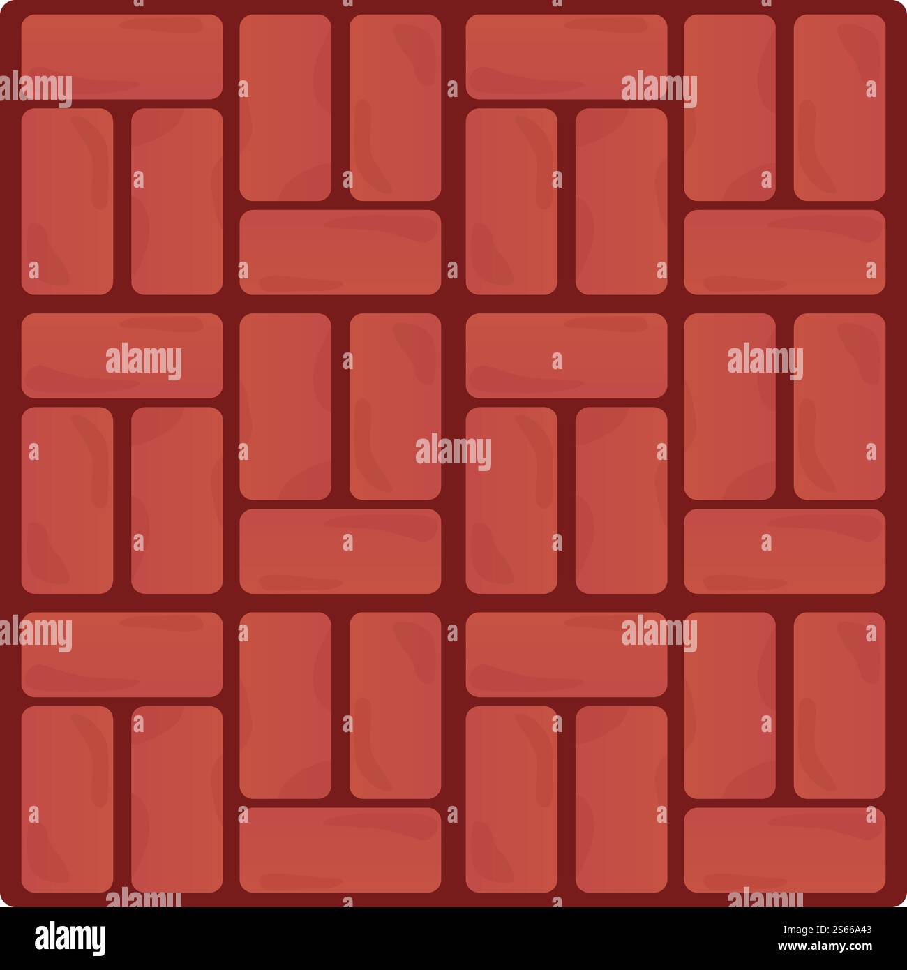 Brick paving icon. Cartoon of brick paving vector icon for web design ...