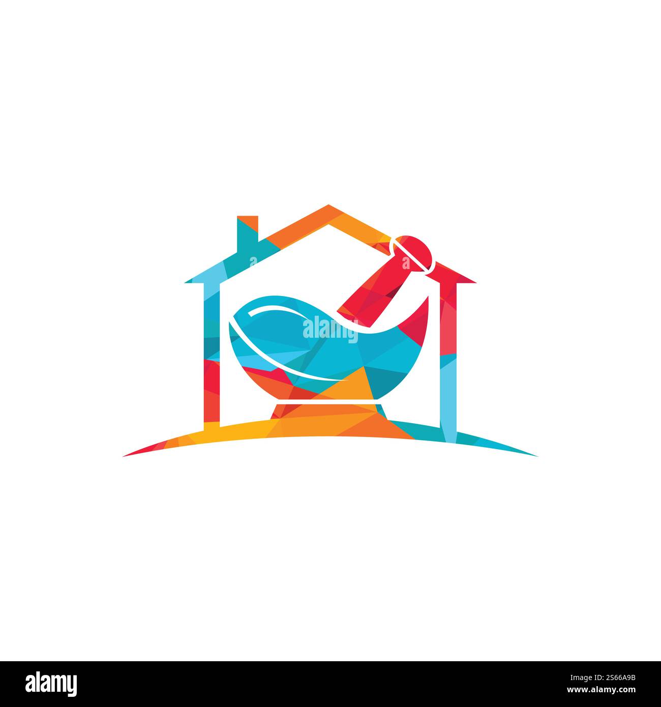Pharmacy medical logo design. Natural mortar and pestle logotype ...