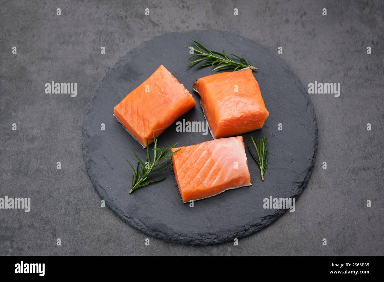 Raw Salmon Fillet Fish, food preparation Stock Photo - Alamy