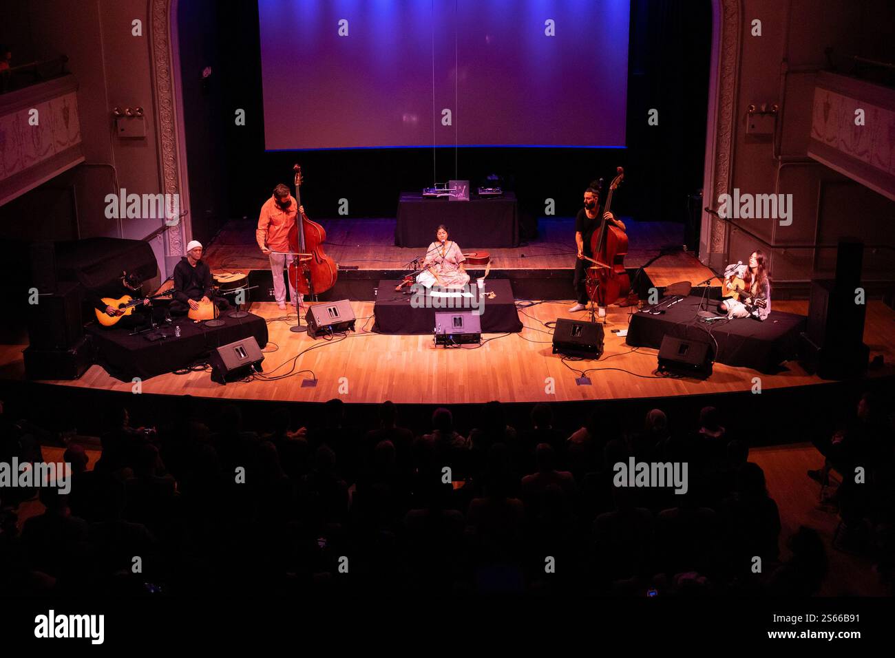 New York, USA. 15th Jan, 2025. Ganavya and band perform Take Two ...