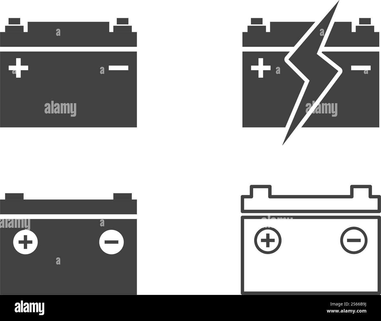 Jumper cables car battery Stock Vector Images - Alamy